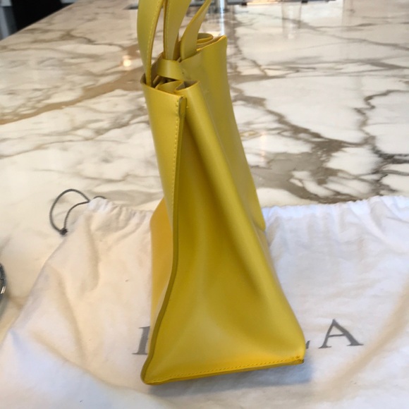 Furla | Bags | Furla Vintage Yellow Handbag With Dust Bag | Poshmark